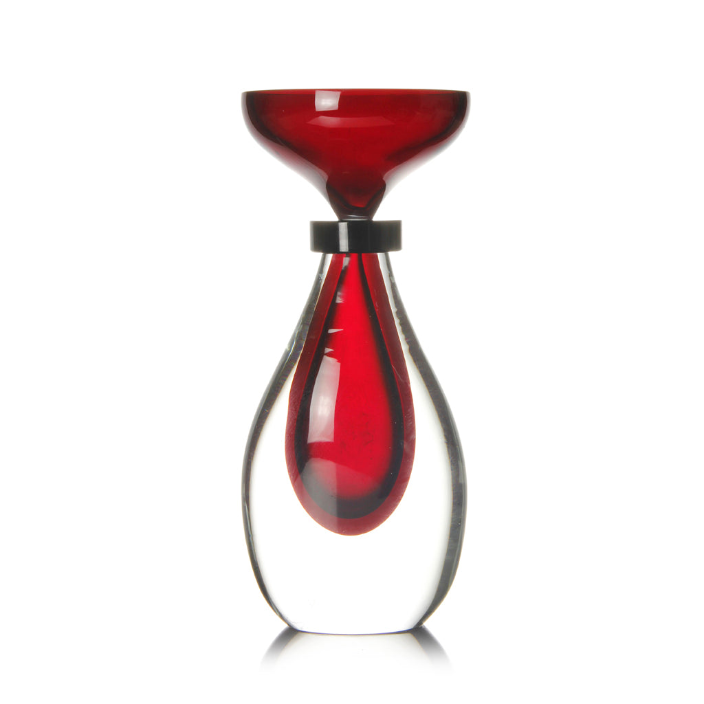 Formia Murano - Mila Glass Vase Tall - Red